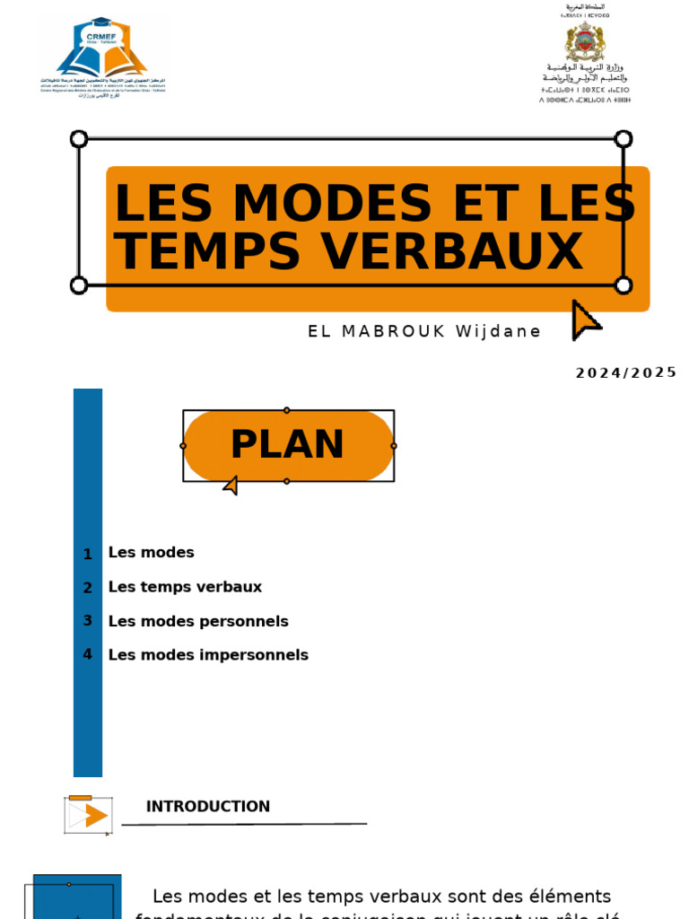 Modes et temps verbaux en français | PDF | Verbe | Temps (grammaire)