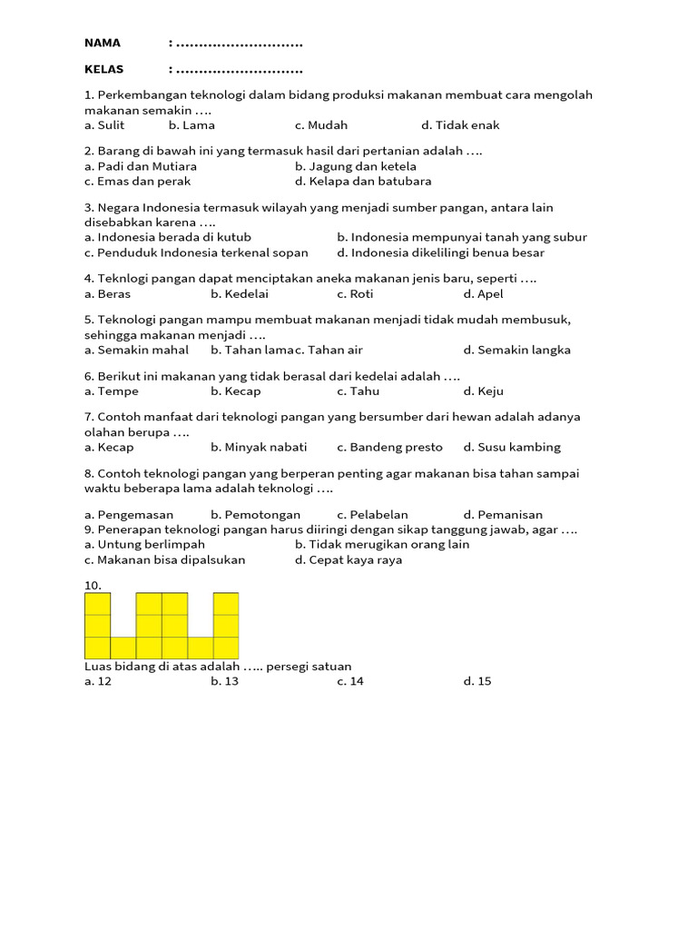 Soal Bu Kir | PDF