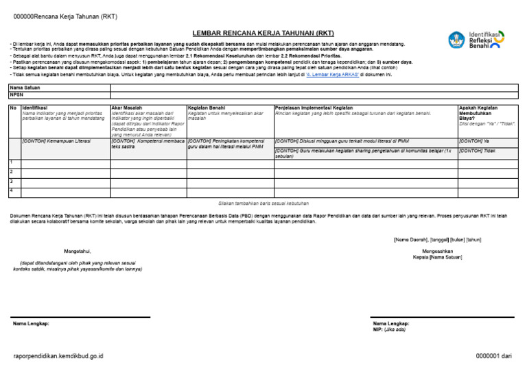 [template] Modul 4.6 - Lembar Kerja RKT dan RKAS - 3. LEMBAR KERJA RKT ...