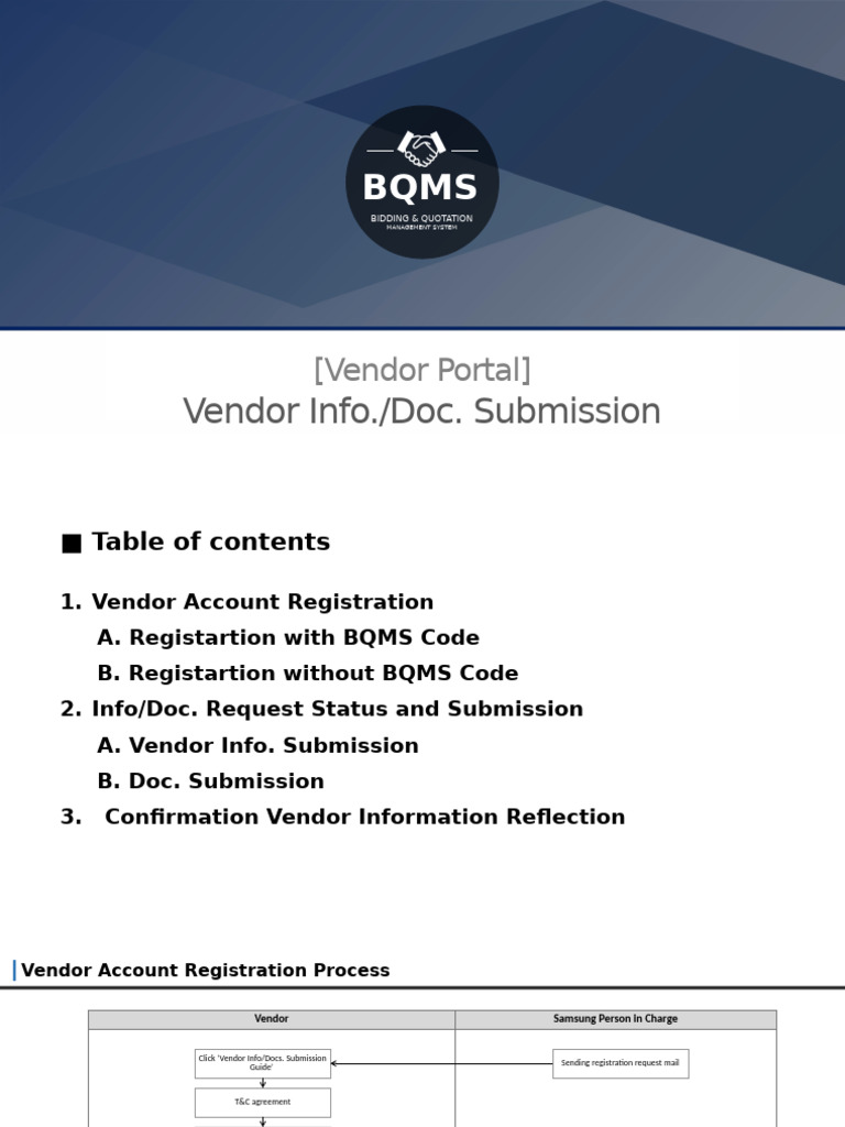 (En) BQMS VendorPortal UserGuide - v1 | PDF | Computing