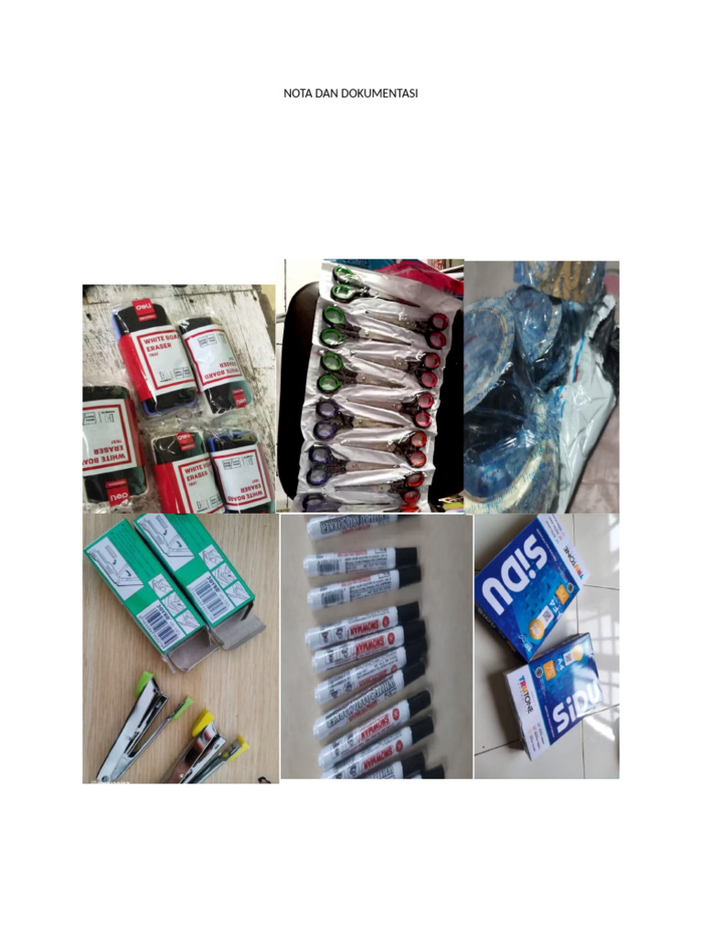 NOTA DAN DOKUMENTAS ATK | PDF