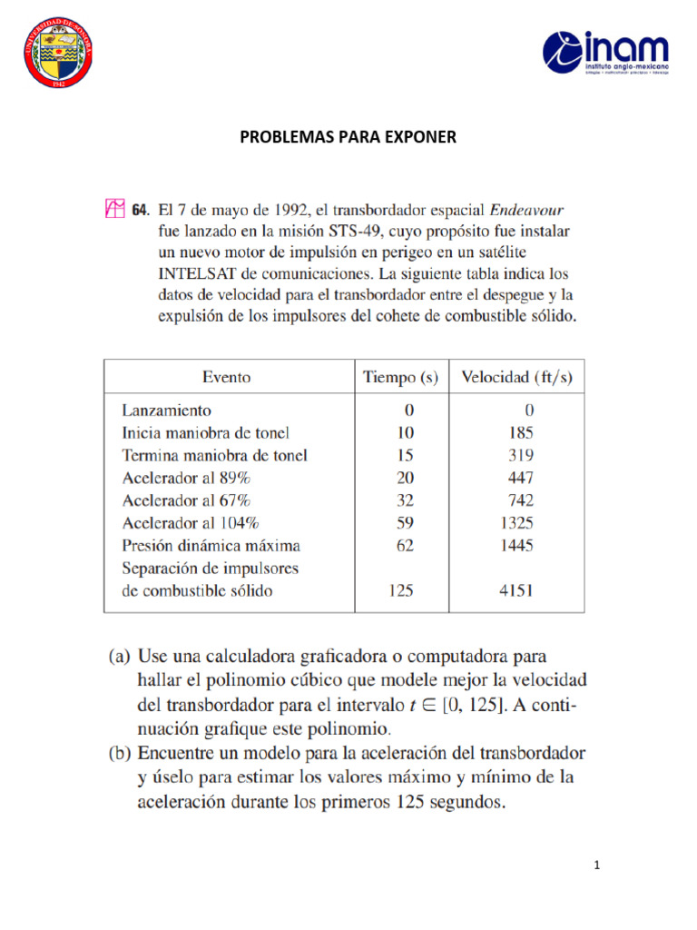 PROBLEMAS EXPOSICION 3erp 2022 | PDF
