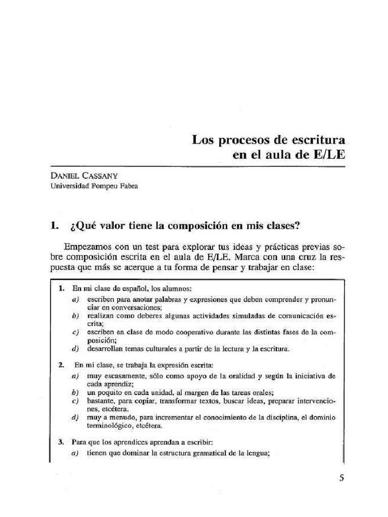 Daniel Cassany | PDF