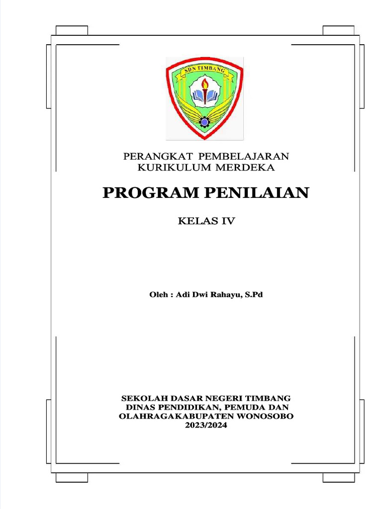 Program Penilaian Program Penilaian: Perangkat Pembelajaran Perangkat ...