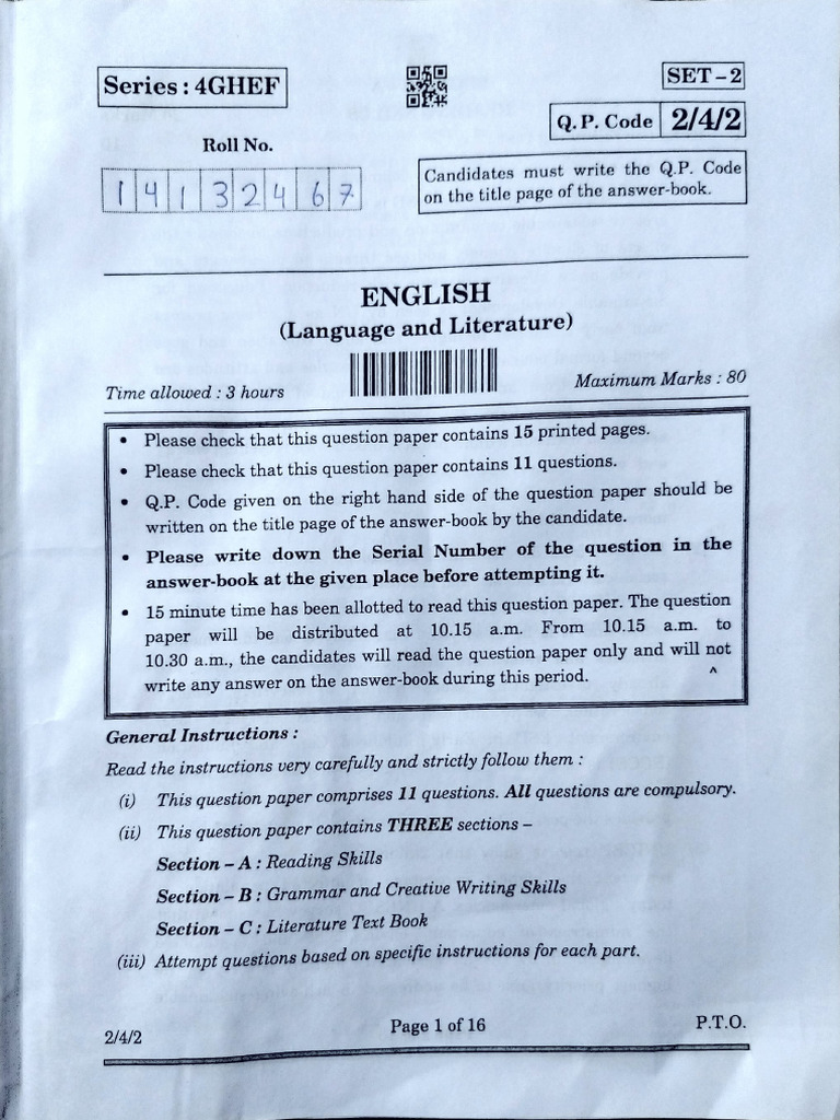 english board qp set 2 | PDF | Electric Vehicle | Sustainable Development