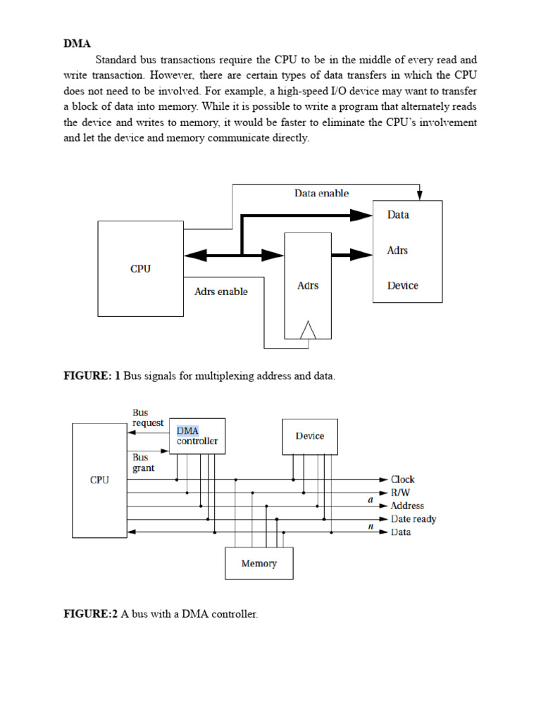 DMA.docx | PDF | Digital Electronics | Computer Engineering