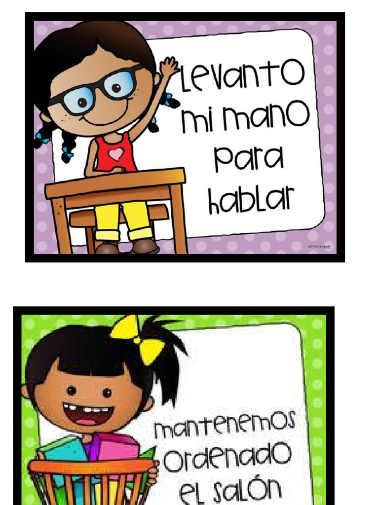 REGLAS DE CLASE. SALUDOS | PDF
