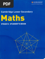 Cambridge Lower Secondary Mathematics Learner's Book 9 1 | PDF