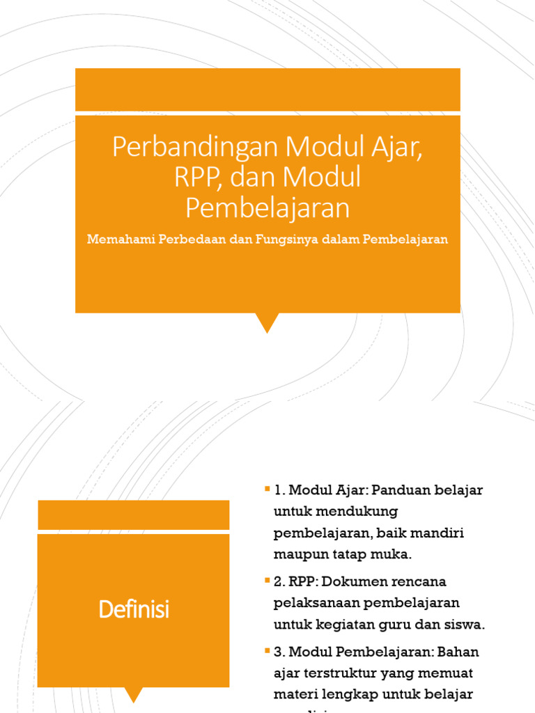 Perbandingan Modul Ajar dan RPP | PDF