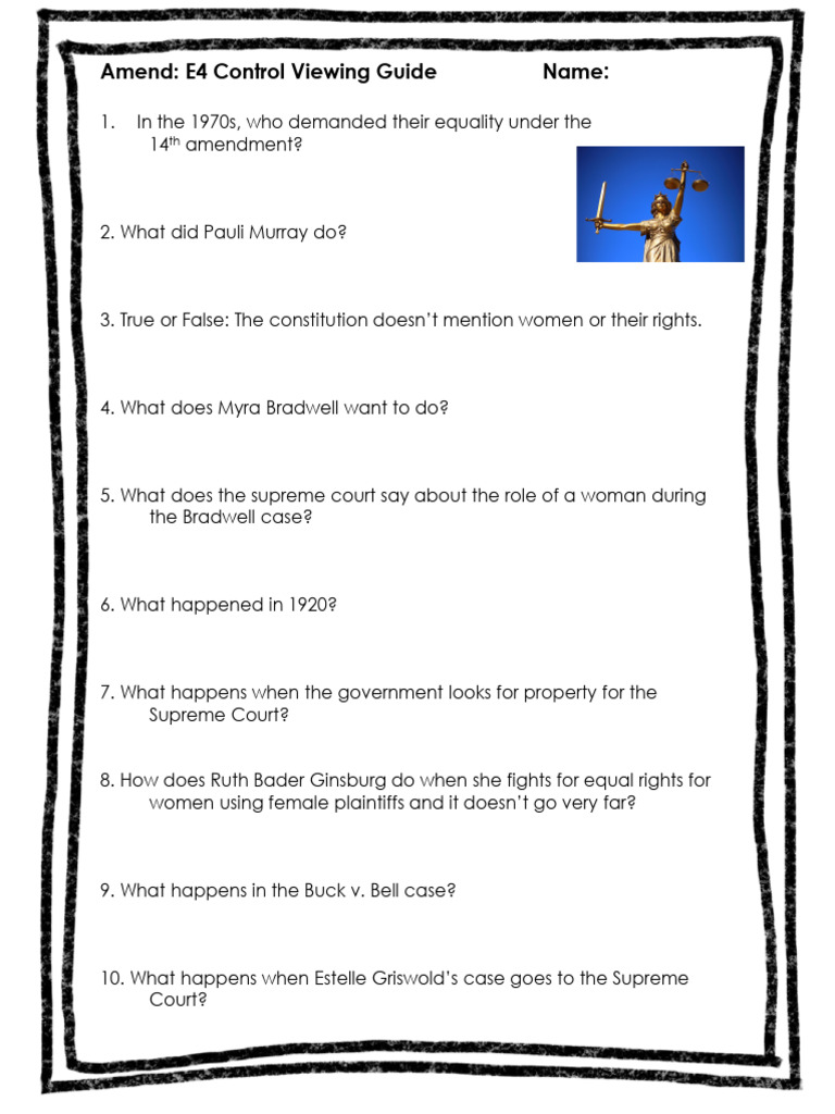 Amend Episode 4: Women's Rights Overview | PDF