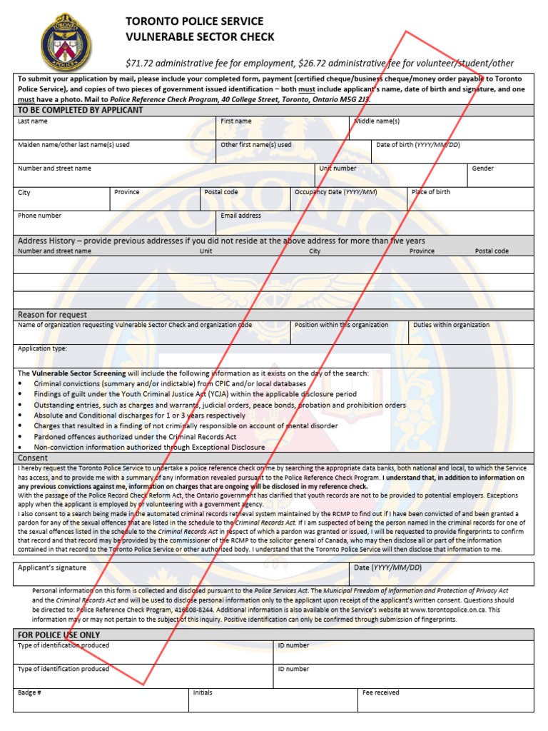 Application Package (Authentication Error) | PDF | Criminal Record | Criminology