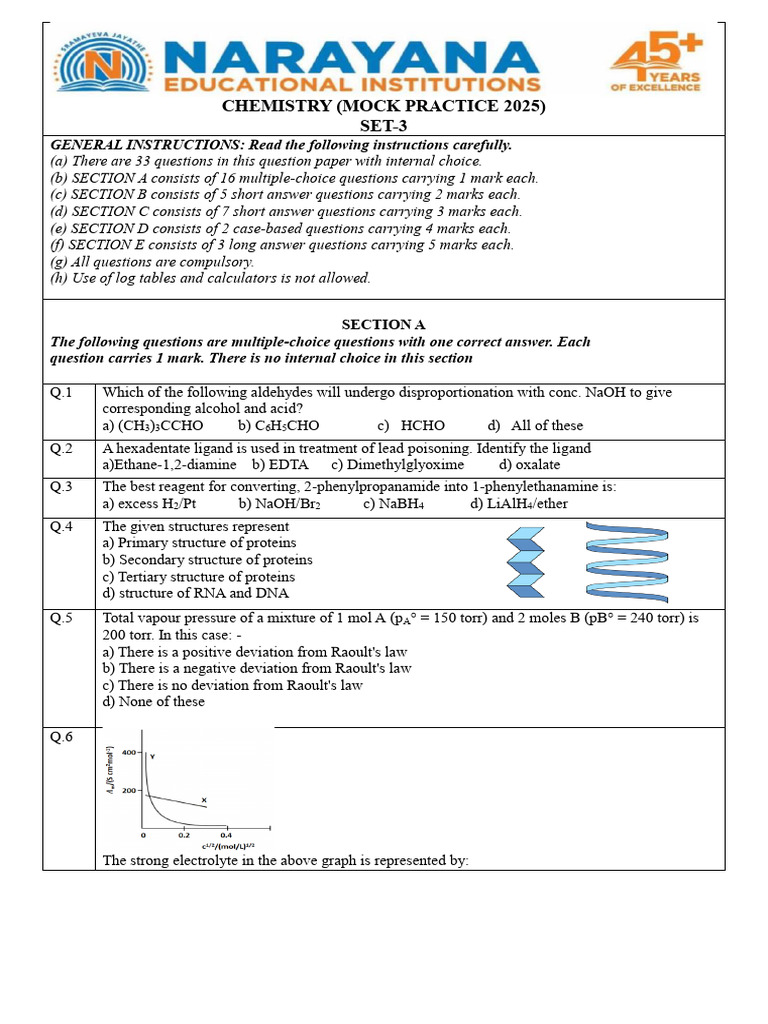 CHEM_QP_SET-3 | PDF | Coordination Complex | Chemical Reactions