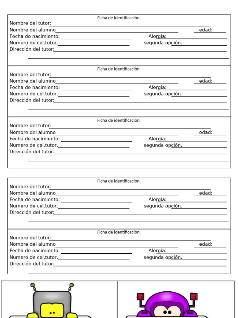 Ficha de identificación | PDF