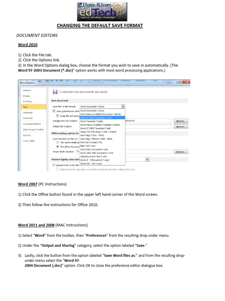 Document Default Save Location | PDF