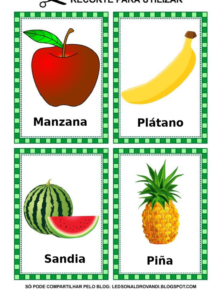 Memorama Alimentos Proyecto | PDF