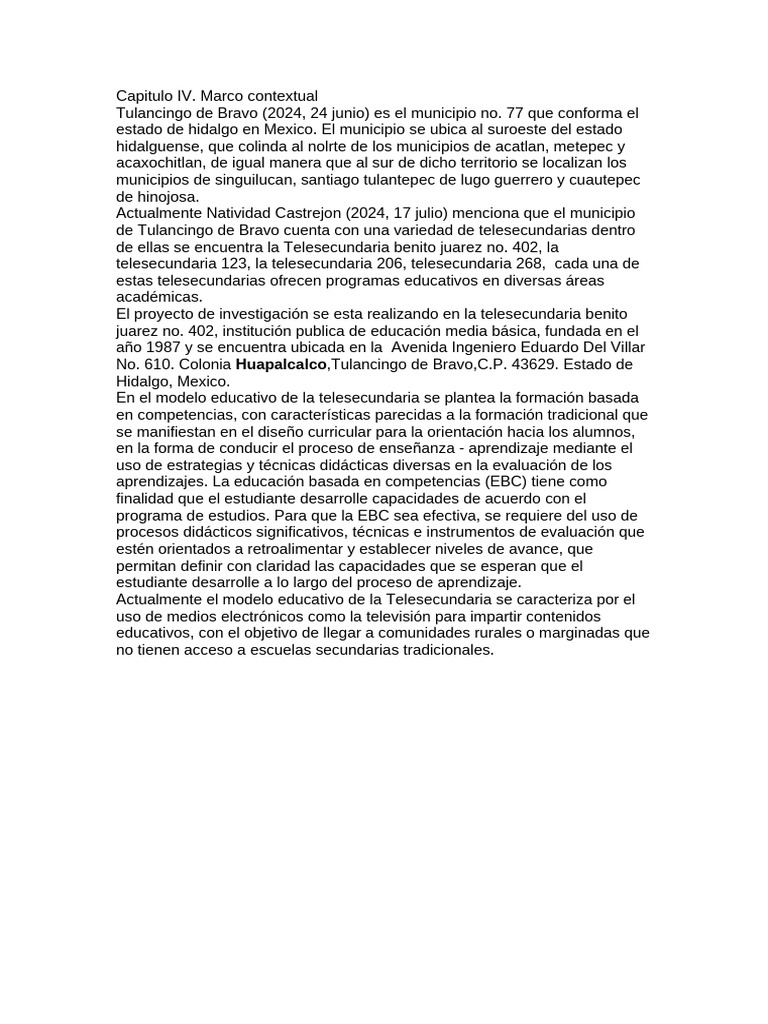 Marco Contextual | PDF