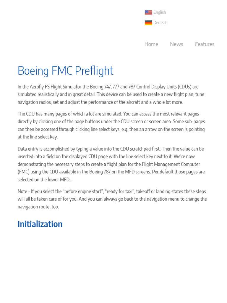 B787 FMC | PDF | Takeoff | Aerospace