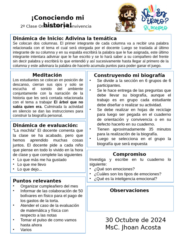 Mi Biografia (Clase II) | PDF