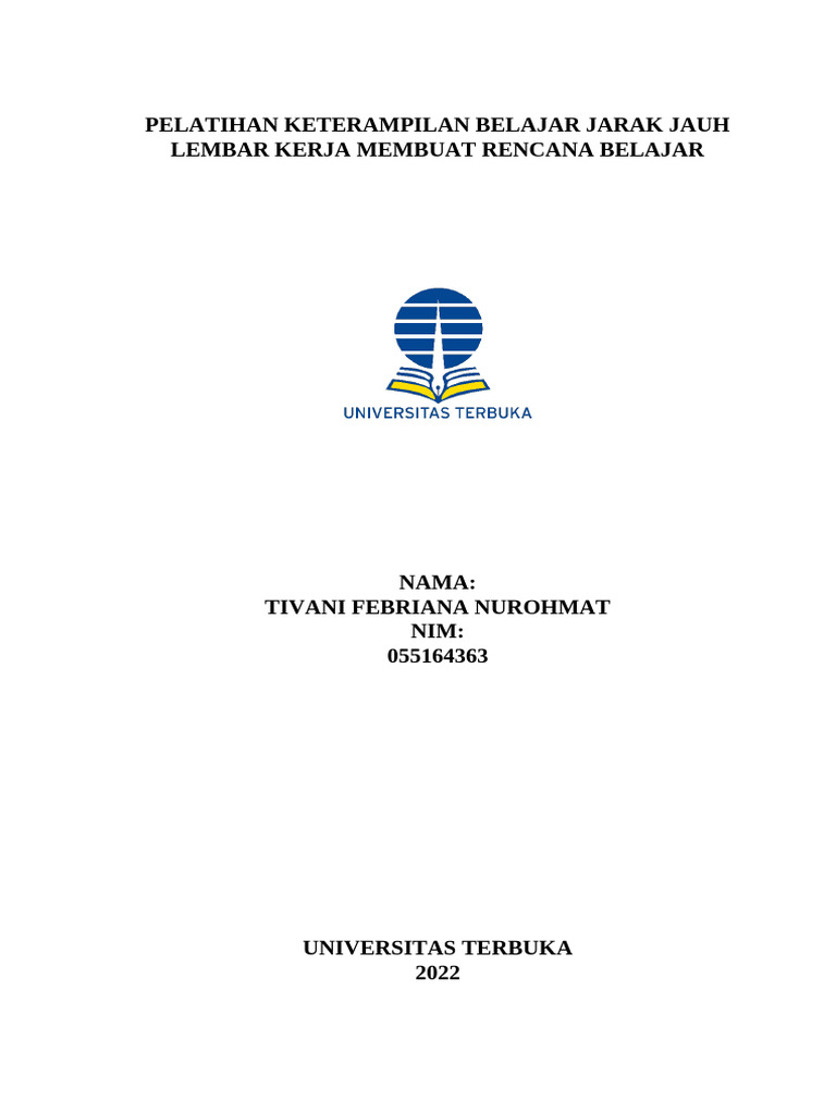 Rencana Belajar Keterampilan Jarak Jauh | PDF