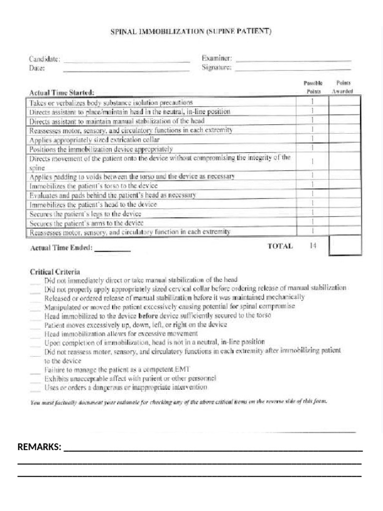 Sun Skills Sheet Emt | PDF