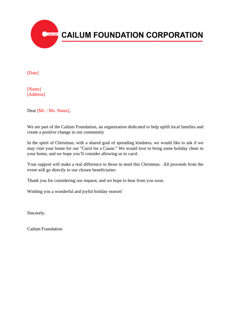 Christmas Carol Letter_FINAL | PDF