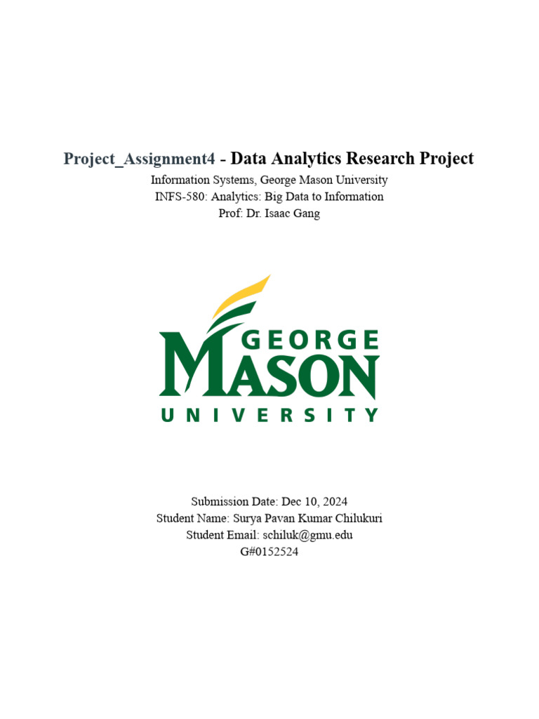 Project Assignment 4 - Chilukuri | PDF | Regression Analysis | Machine Learning