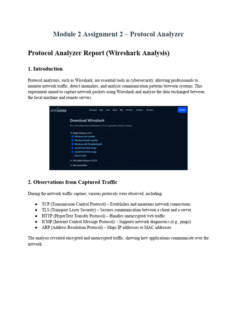 Cyber Security Module 2 Assignment 2 - Protocol Analyzer | PDF | Transport Layer Security ...