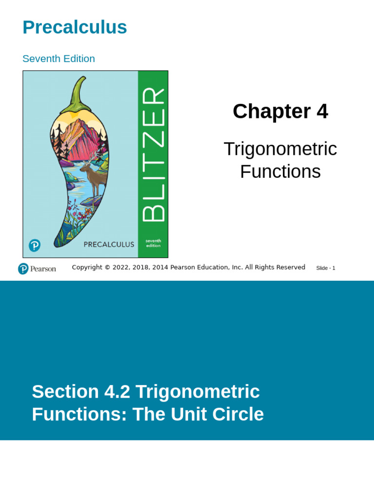 4.2 Trigonometric Function The Unit Circle | PDF | Trigonometric ...