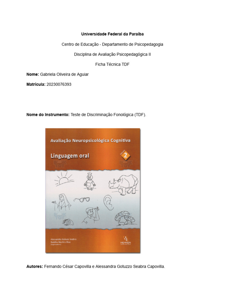 Ficha Técnica TDF | PDF