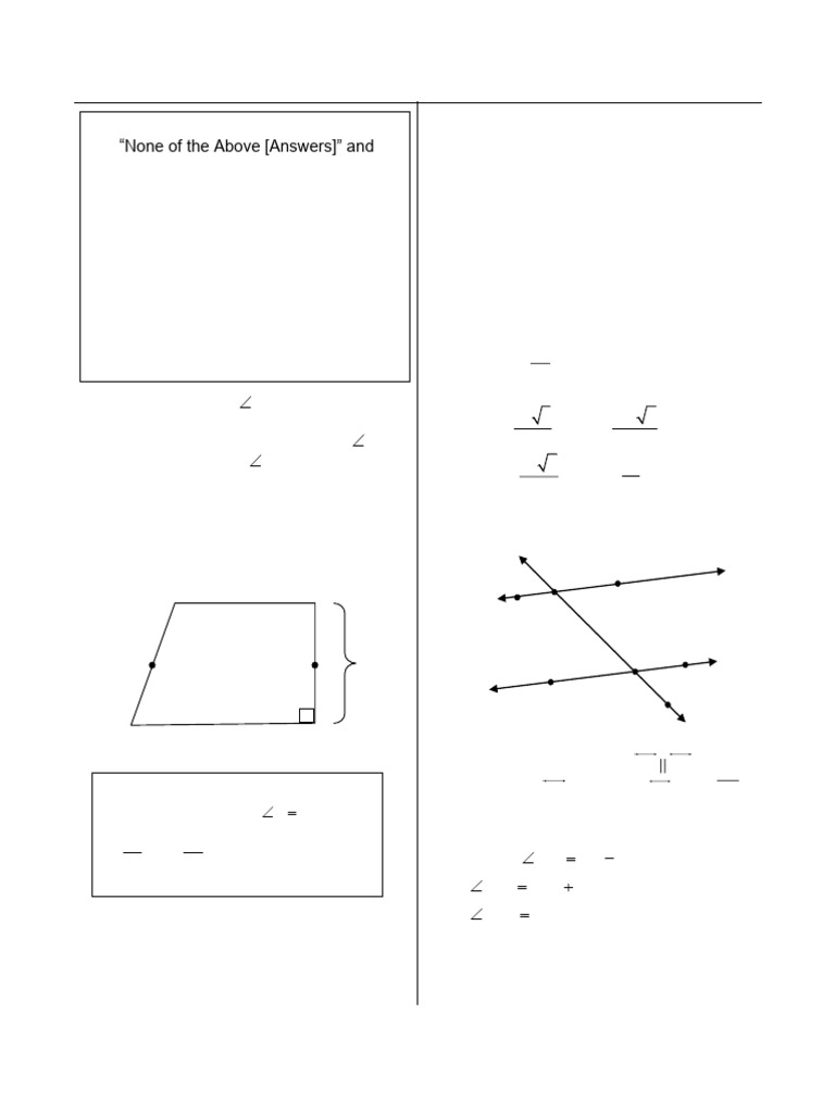 Geometry Individual Test Questions | PDF | Euclidean Geometry ...