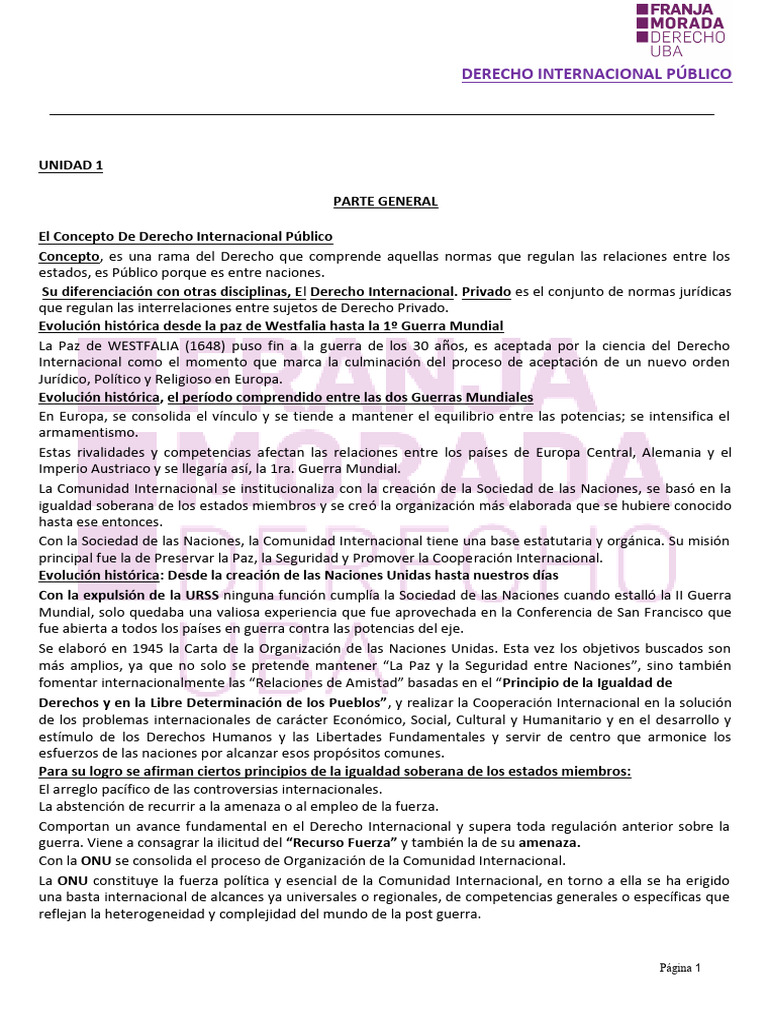 Resumen Dip Completo | PDF | Tratado | Estado (política)