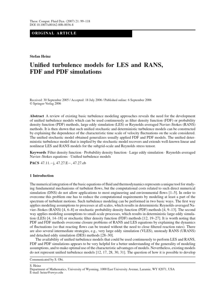 TCFD07 | PDF | Turbulence | Fluid Dynamics