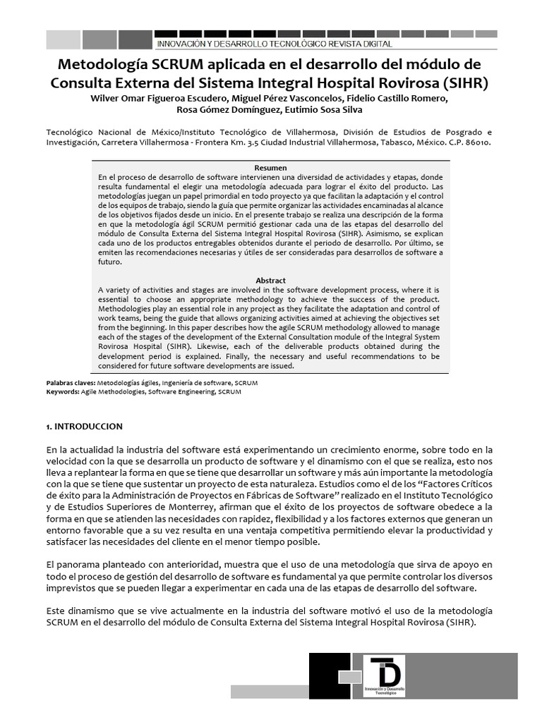 1 - 09 - Metodologia Scrum Aplicada en El Desarrollo Del Modulo de Consulta Externa Del Sistema ...