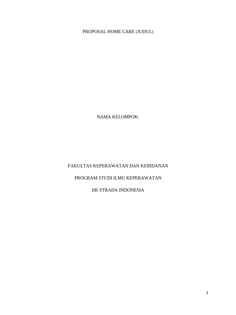 Proposal Home Care | PDF