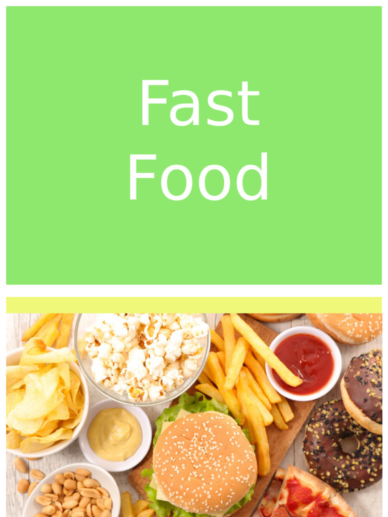Fast Food (English - Speech) | PDF