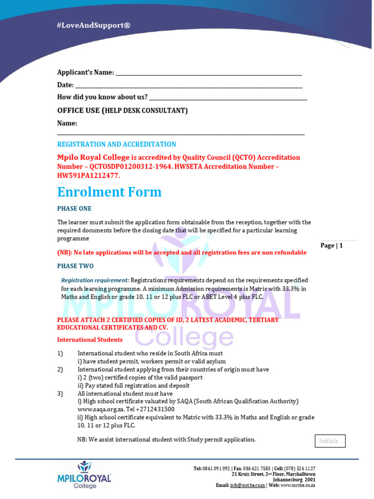 2025 Application Form PDF | PDF | Fee | Learning