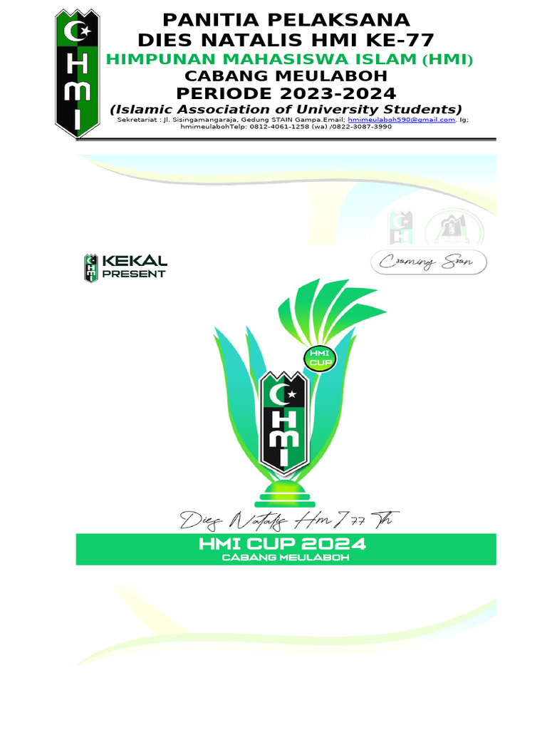 Tor Proposal Dies Natalis Hmi | PDF