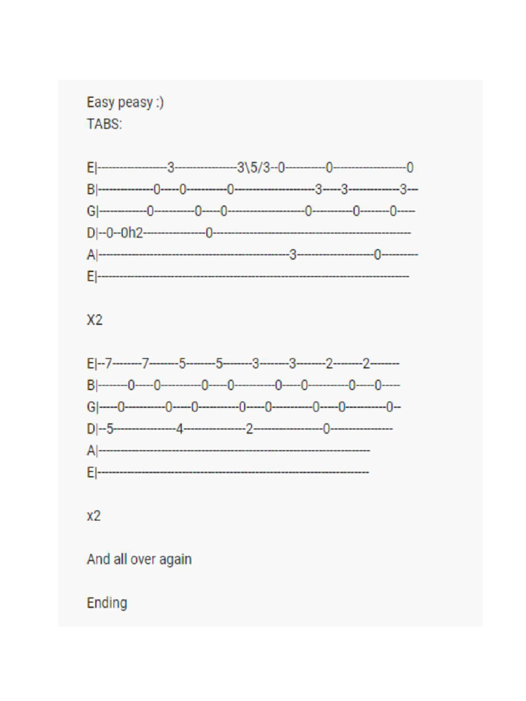Guitar Tab | PDF