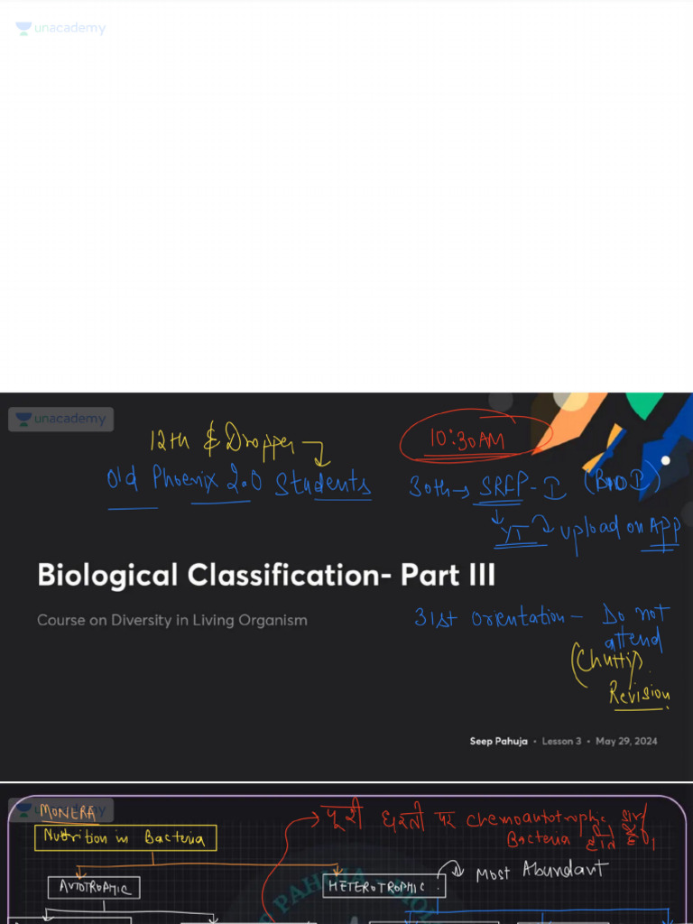 Biological Classification Part III With Anno | PDF
