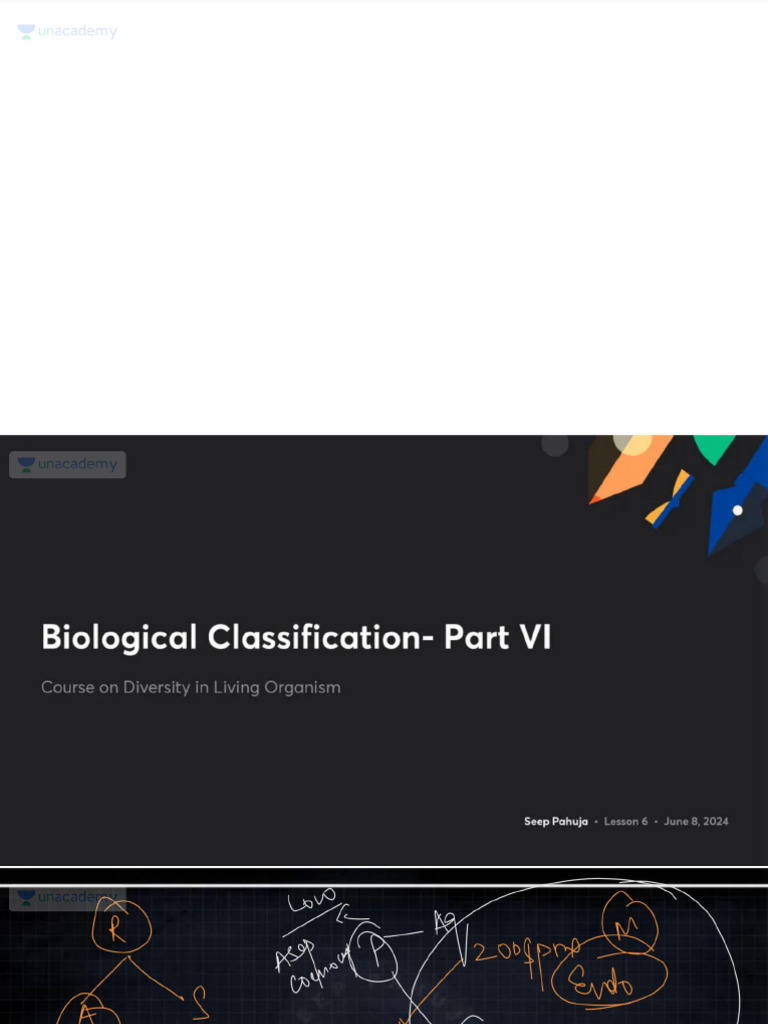Biological Classification Part VI With Anno | PDF