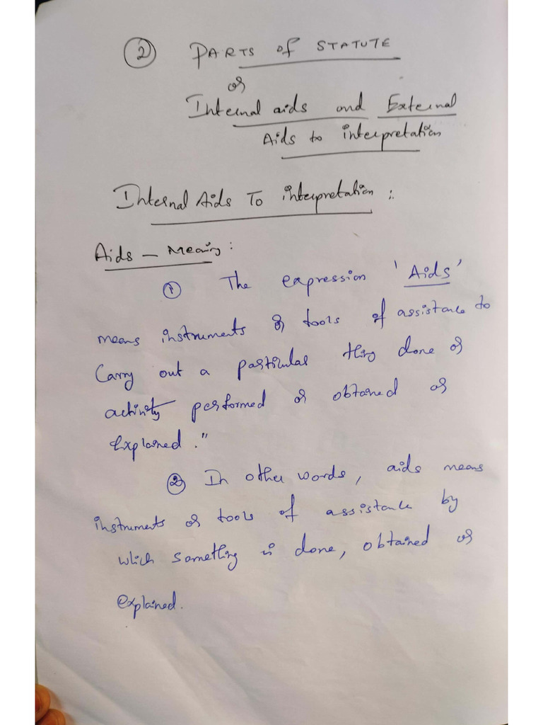 Module2 - Parts of Statute | PDF