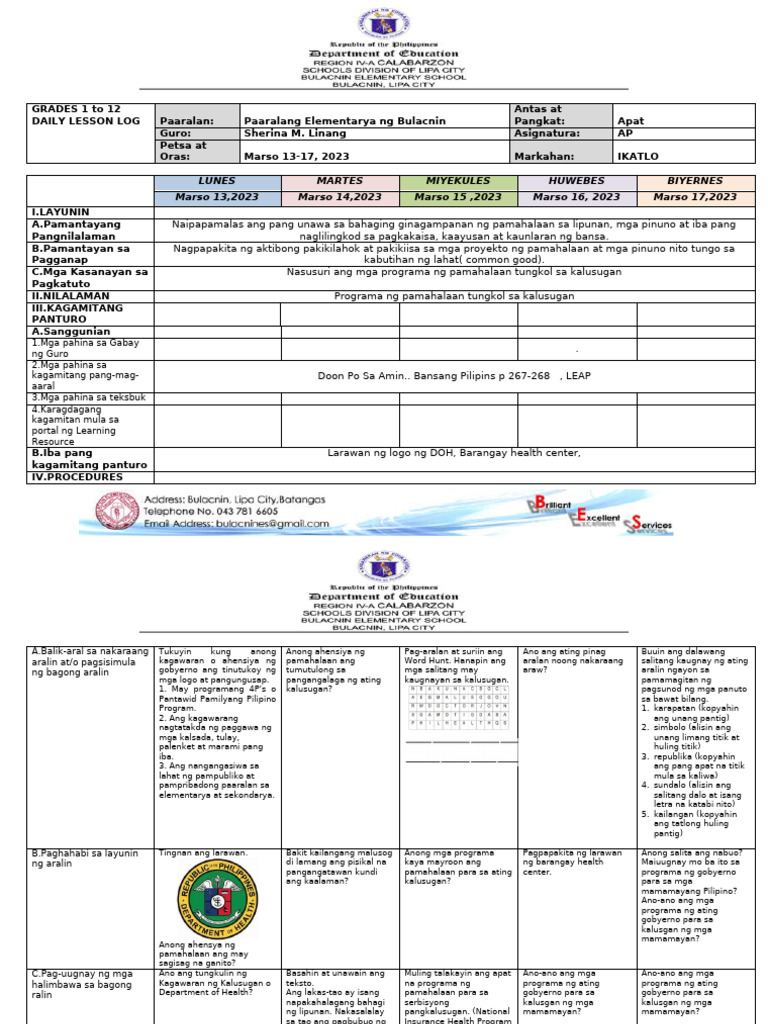 Quarter 3 AP Week 5 | PDF