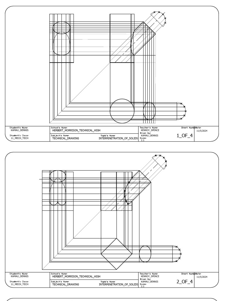 Intersection of Solids | PDF