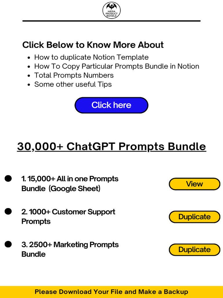 30,000+ ChatGPT Prompts Bundle | PDF