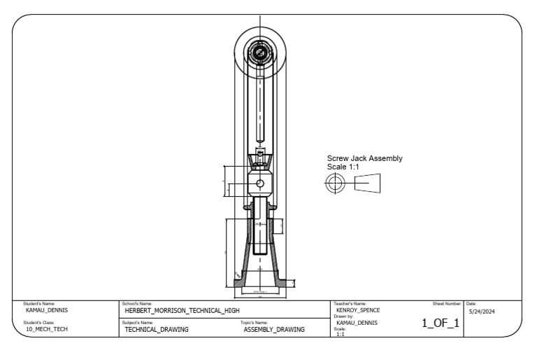 Screw Jack Assembly | PDF