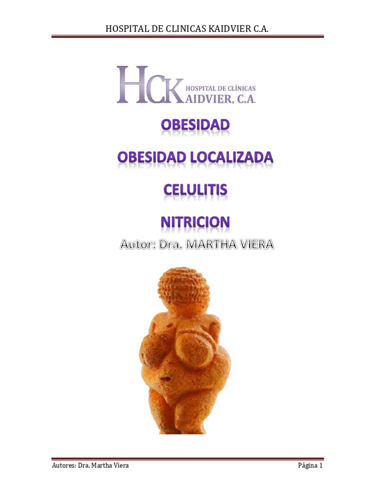 Obecidad Loclizada Celulitis Modulo | PDF | Obesidad | Índice de masa ...