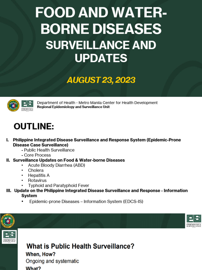 Pidsr Fwb-Diseases-Presentation | PDF | Diarrhea | Metro Manila
