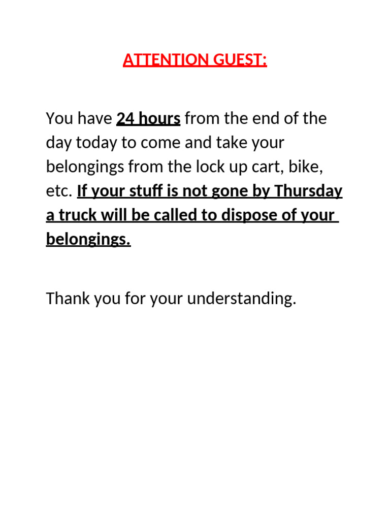 Attention Guest | PDF