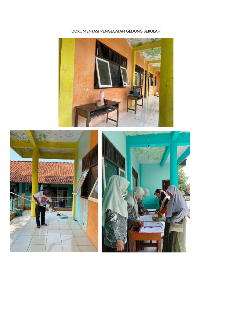 DOKUMENTASI PENGECATAN GEDUNG SEKOLAH | PDF