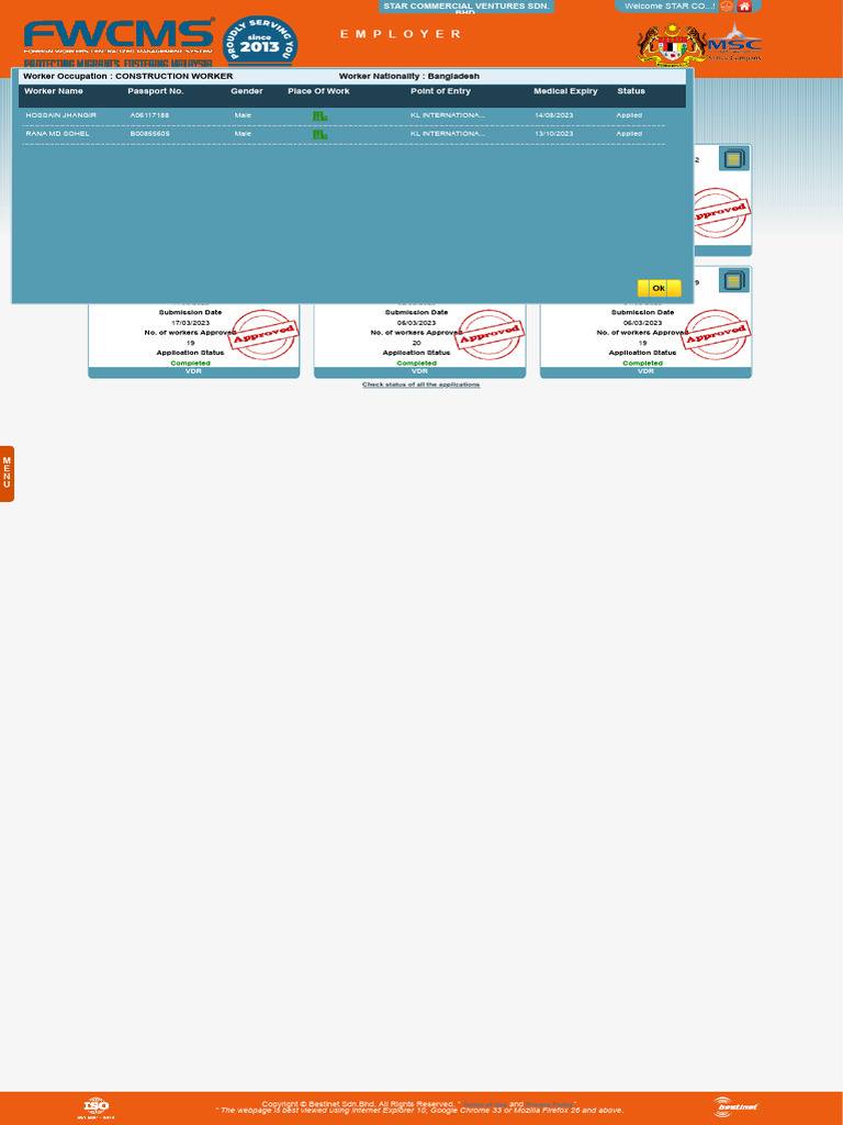 FWCMS - Foreign Workers Centralized Management System Navigation Page ...